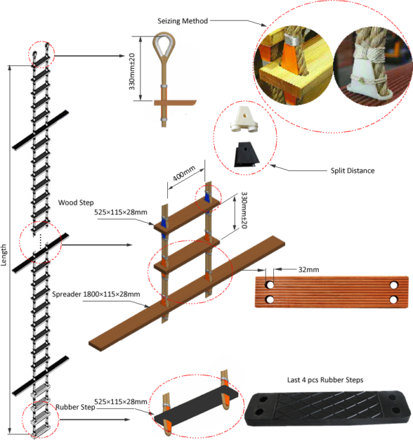 Pilot Ladder - Pros Marine for Ship Equipment